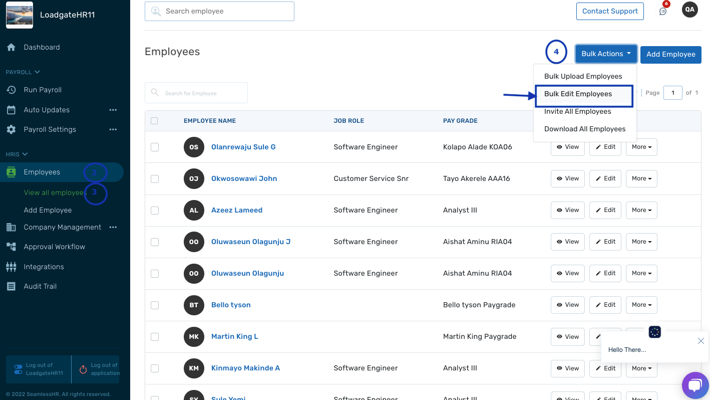 How to Bulk Edit Employee Information on SeamlessPayroll